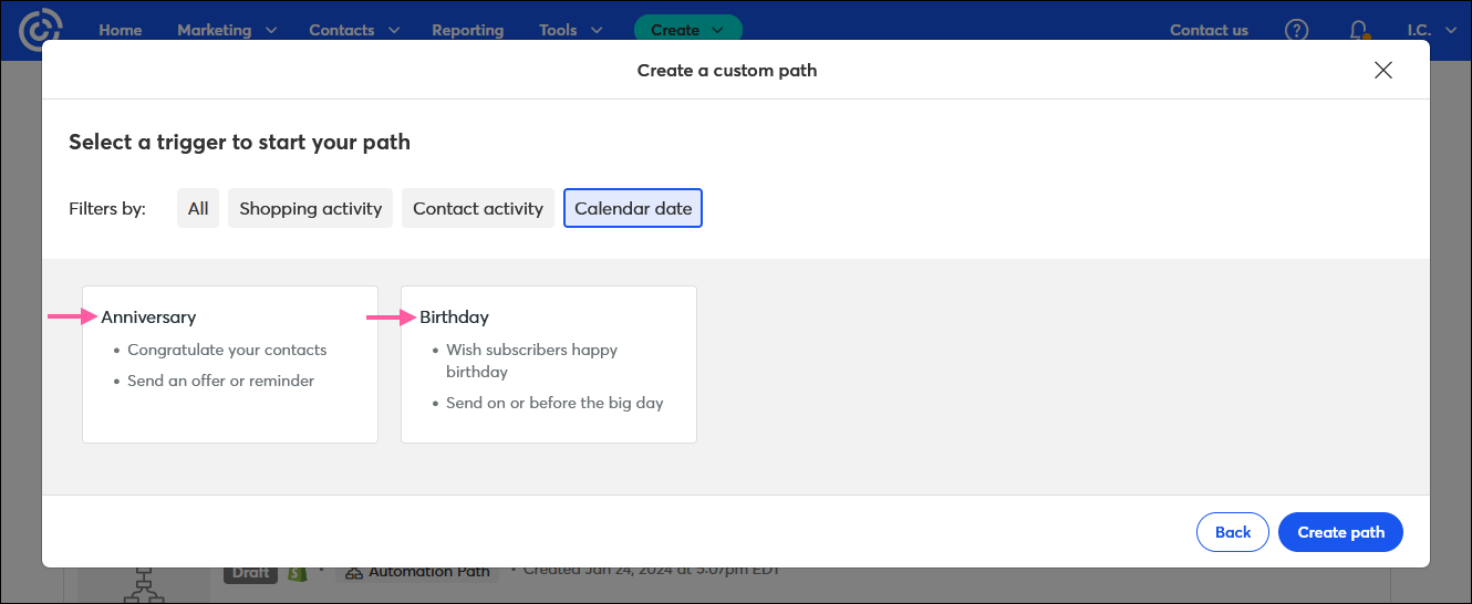 Understanding Triggers In The Automation Path Builder