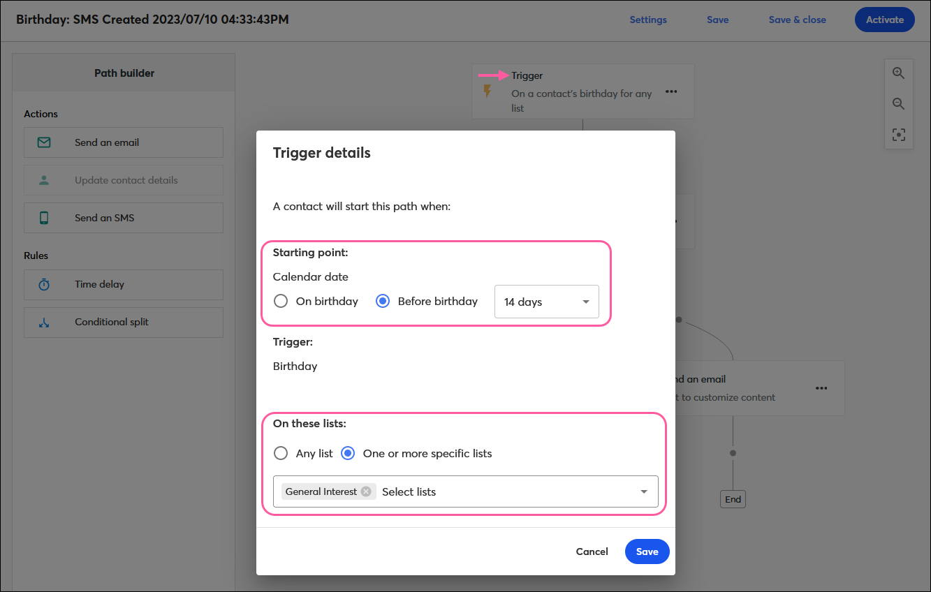 Understanding Triggers In The Automation Path Builder