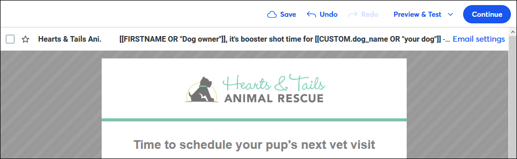 Subject line personalization