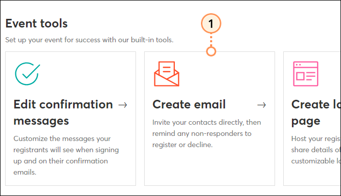 Create an event invitation email