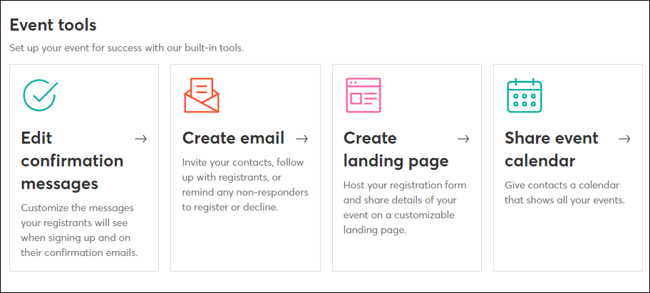 Navigating the event dashboard