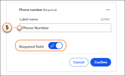 Customize your event registration form