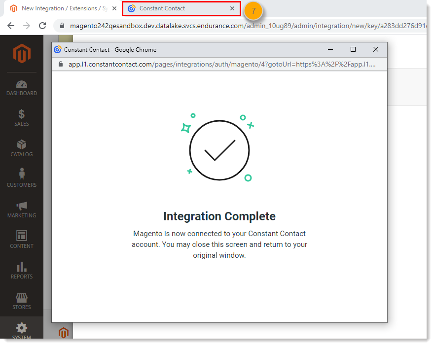 Connect your Constant Contact account with Magento