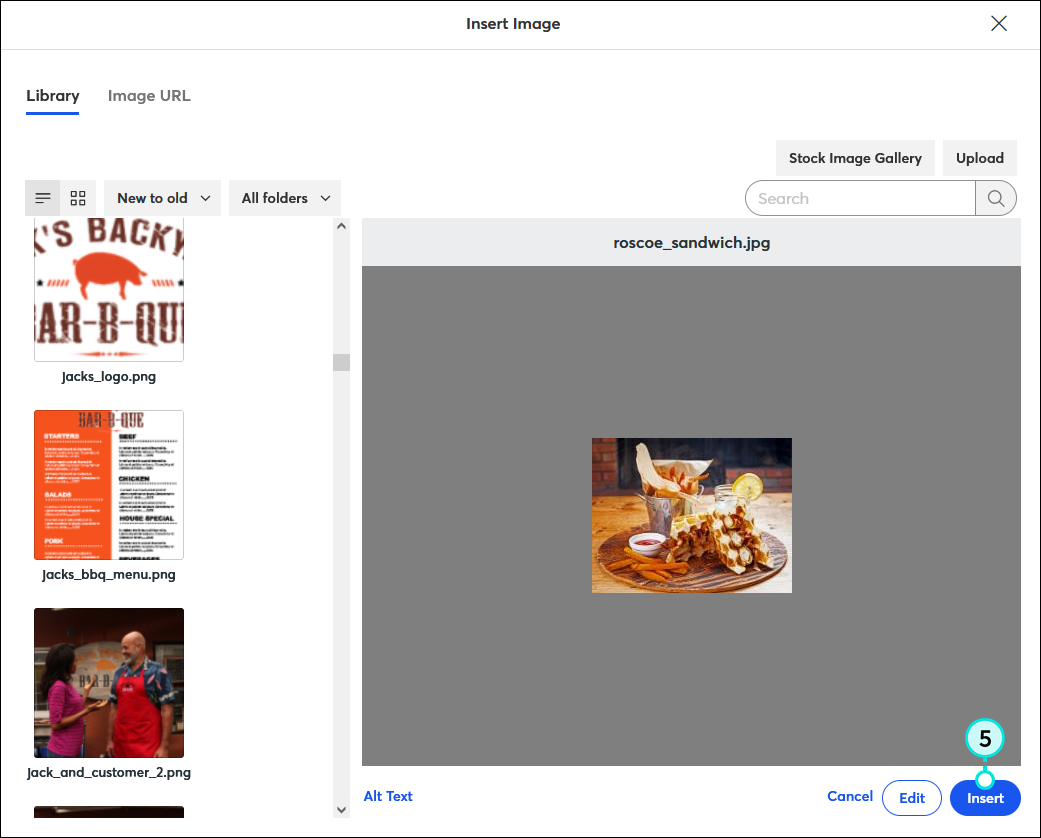 Edit an image's description or alt text