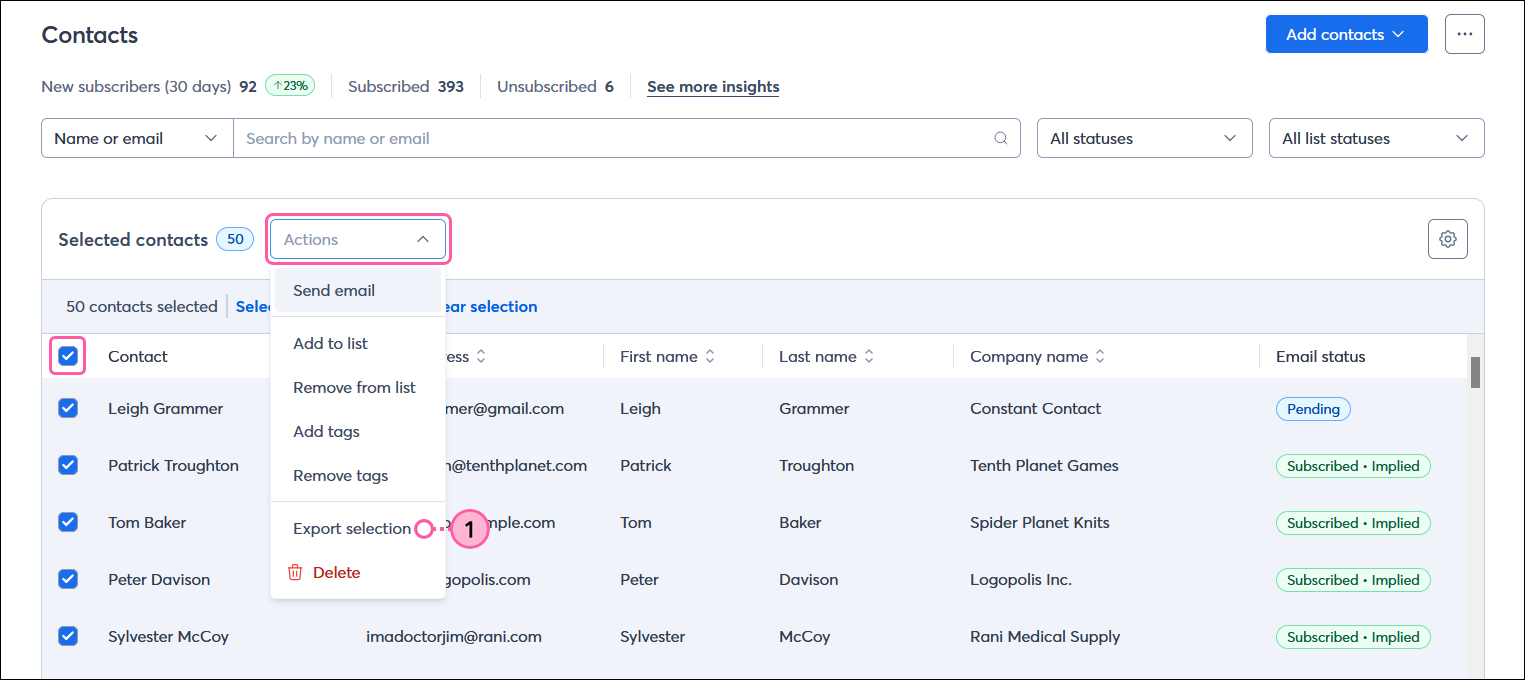 Identify and merge duplicate contact information