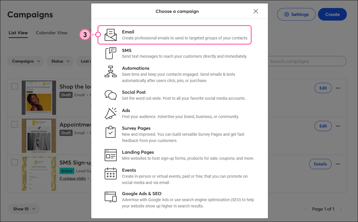 Ask your existing email contacts to opt into SMS