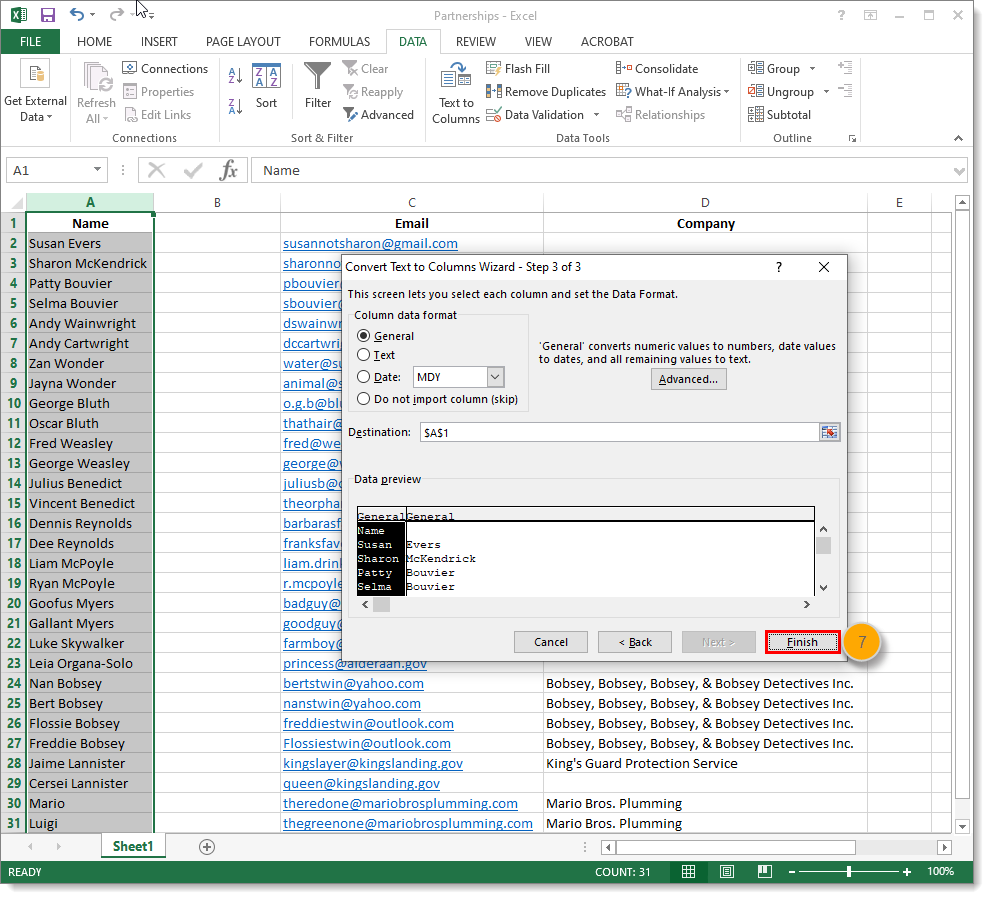 Separe Los Nombres Y Apellidos En Una Hoja De C lculo De Excel