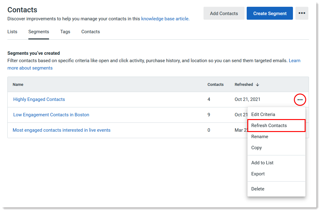 Prevent an email from being sent to zero contacts