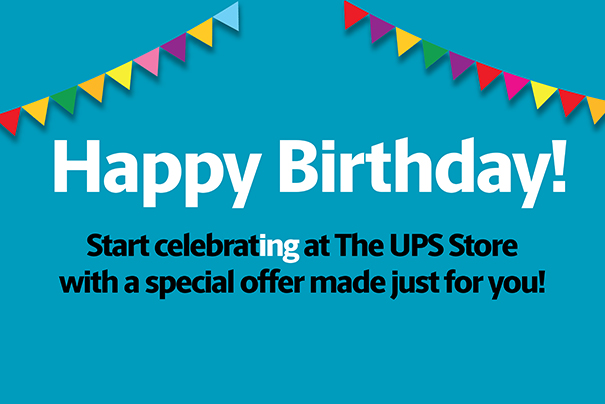 Happy Birthday from The UPS Store!